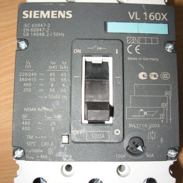 Siemens VL160X 3Pole (3VL1710-1DD3) - Capricorn Electrical