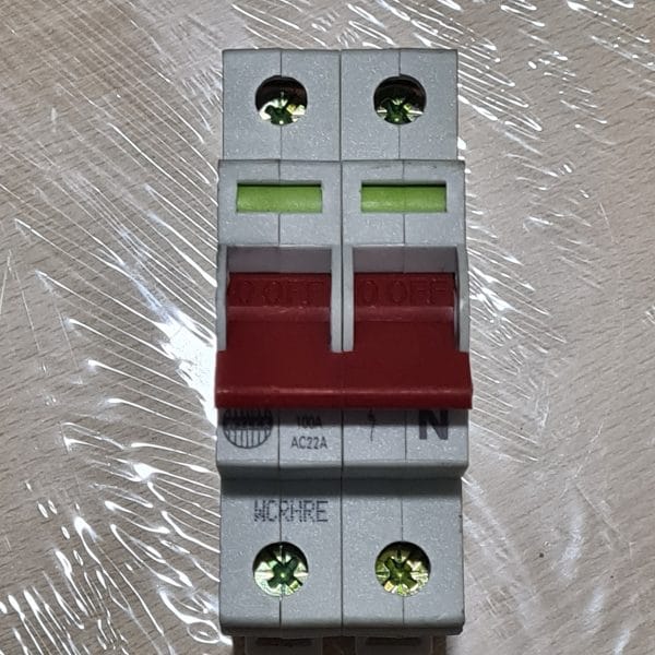 Wylex 100A Double Pole Main Switch Isolator - Capricorn Electrical