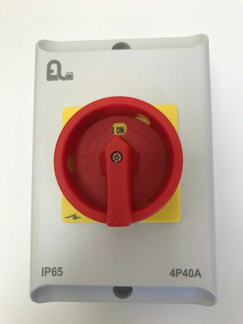 Rotary Isolator 40amp 4-pole